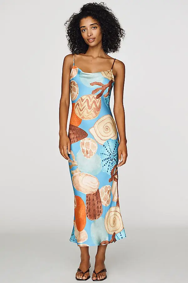 NEVER FULLY DRESSED Patti Midi Slip Dress
