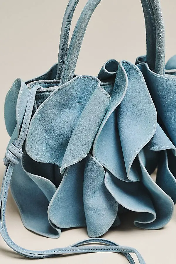 Farm Rio Suede Flower Handbag