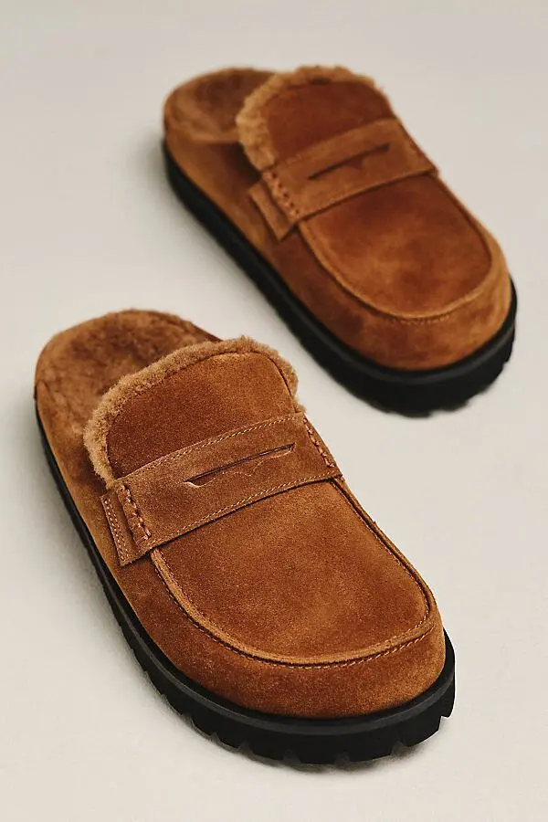 BIBI LOU Platform Loafer Mules - Caramelo
