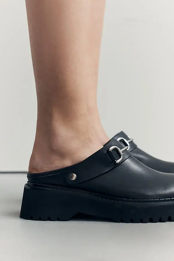BIBI LOU Platform Mules With Horsebit Detail