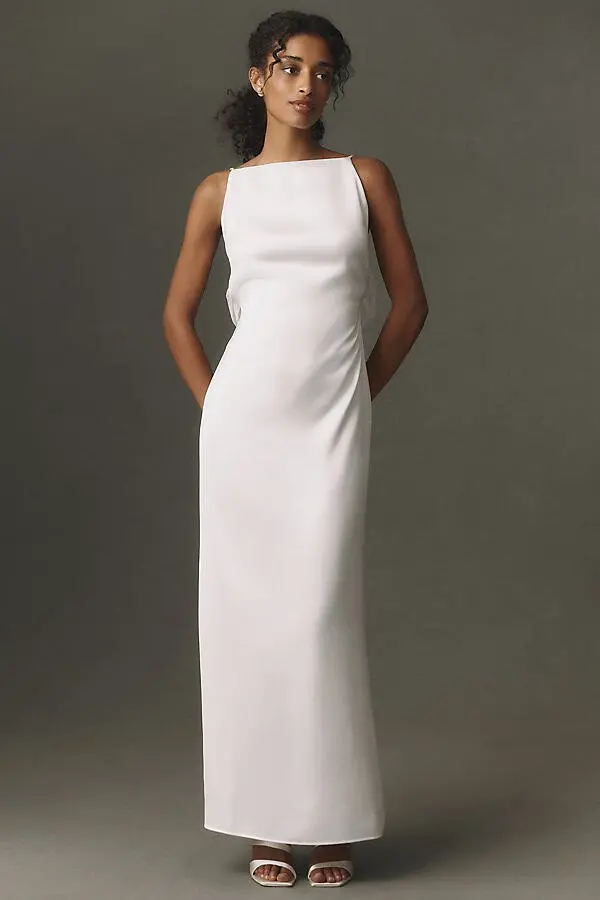 Bhldn Open-back Slip Dress - Ivory