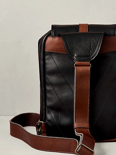 Overland Fairfield Leather Crossbody Travel Bag - Black