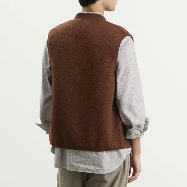 Universal Works Wool Fleece Zip Waistcoat