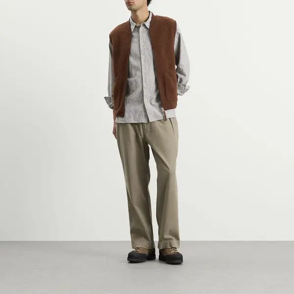 Universal Works Wool Fleece Zip Waistcoat