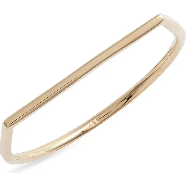 SET & STONES 14k Flat-top Ring