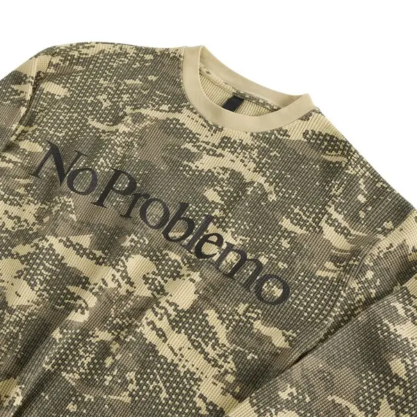 NO PROBLEMO Forest Waffle Ls T-shirt