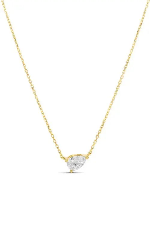 SHYMI Pear Cubic Zirconia Pendant Necklace - Gold