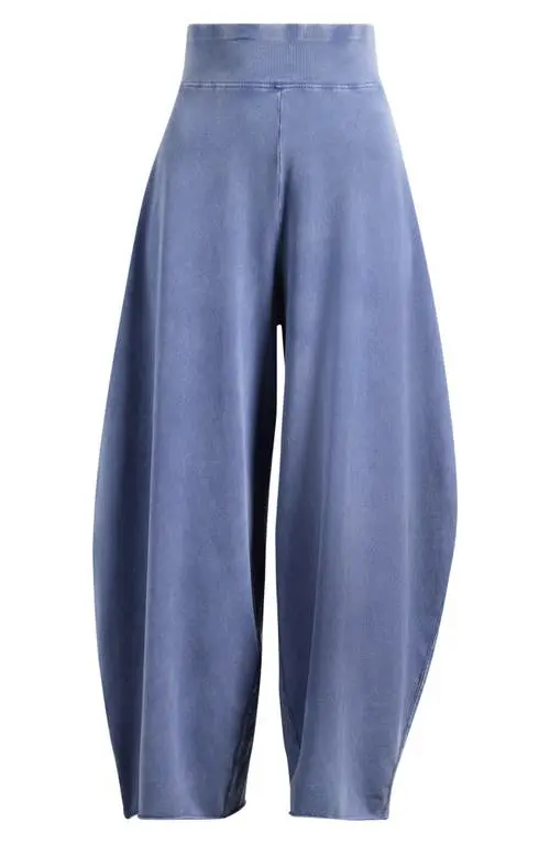 Free People Hot Shot Barrel Leg Pants - True Navy