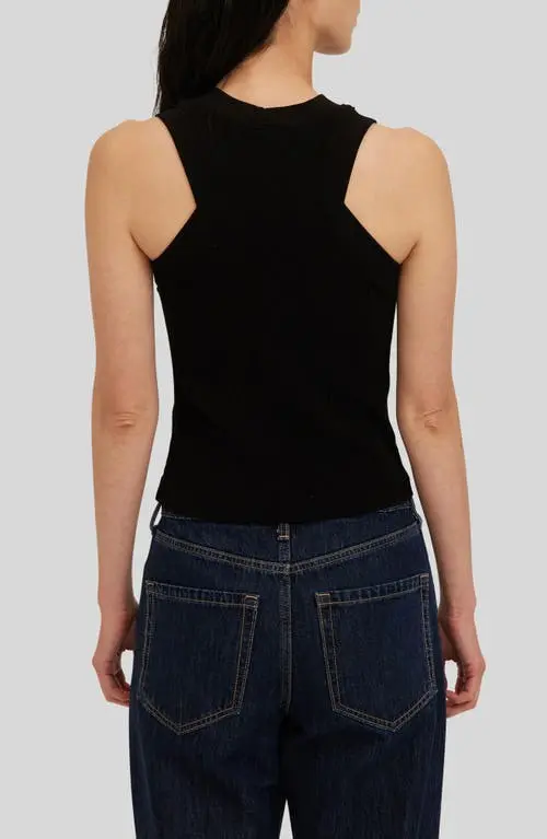 PROJECT SOCIAL T Player Rib Racerback Tank - Black