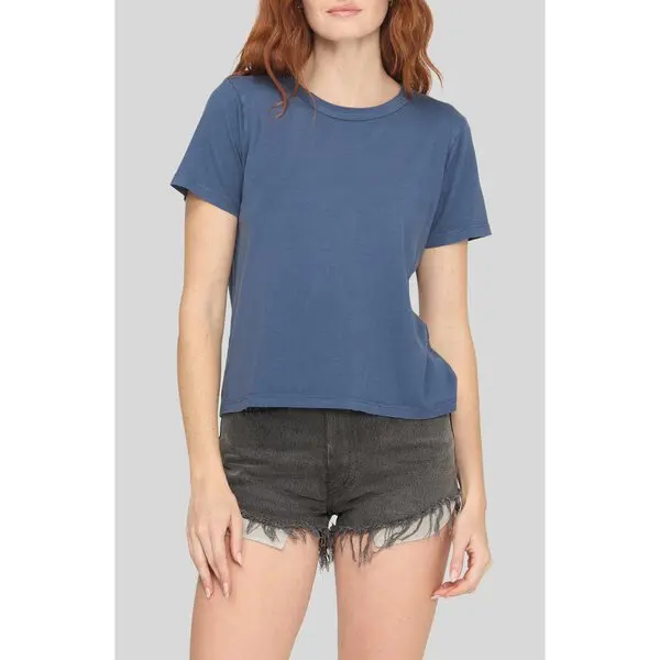 PROJECT SOCIAL T Baker Crewneck T-shirt - Deep Indigo