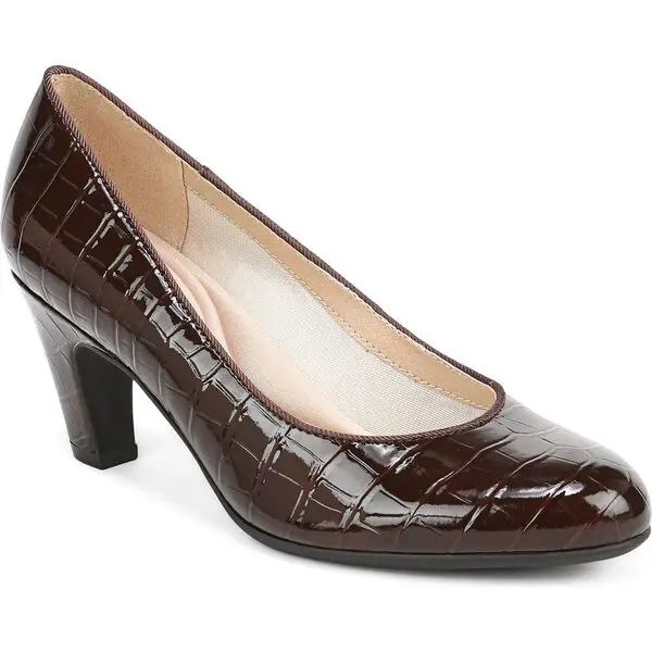 LIFESTRIDE Parigi Croc Embossed Faux Leather Pump