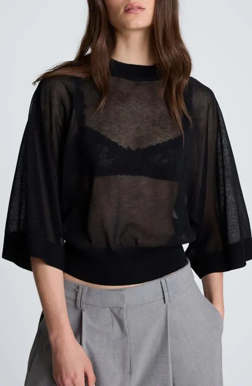 KENNETH COLE Raglan Sleeve Crewneck Sweater