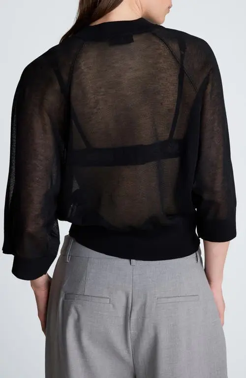 KENNETH COLE Raglan Sleeve Crewneck Sweater