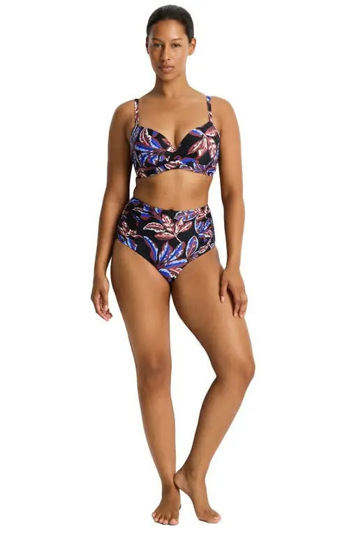 SEA LEVEL High Waist Gathered Swim Briefs