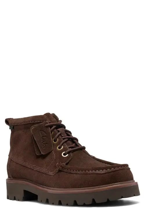 Clarks Cleyhill Hi Boot - Brown Sde
