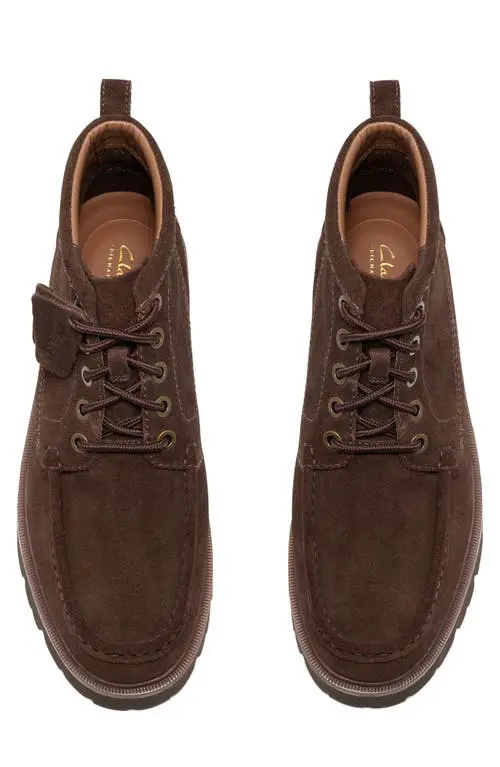 Clarks Cleyhill Hi Boot - Brown Sde