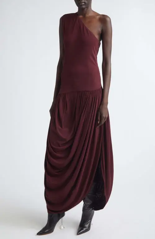Brandon Maxwell Mila One-shoulder Jersey Dress