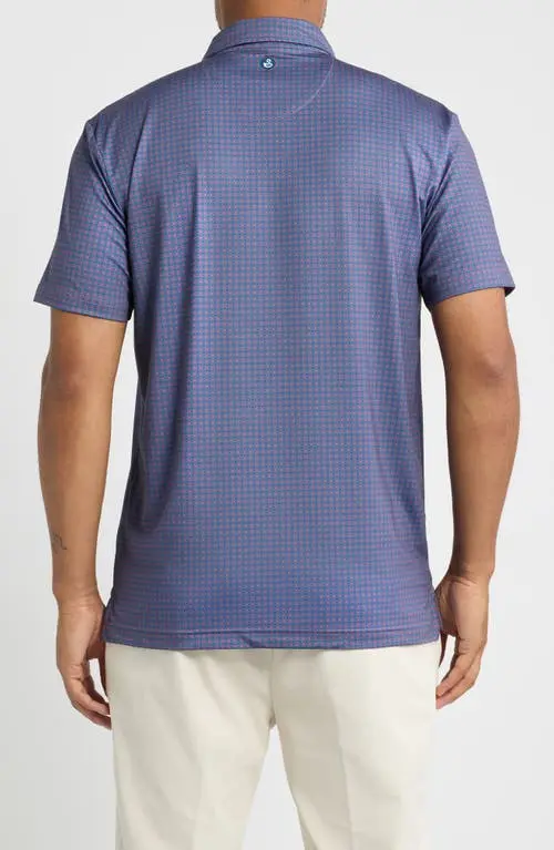 SWANNIES Gleam Performance Golf Polo - Blue Horizon