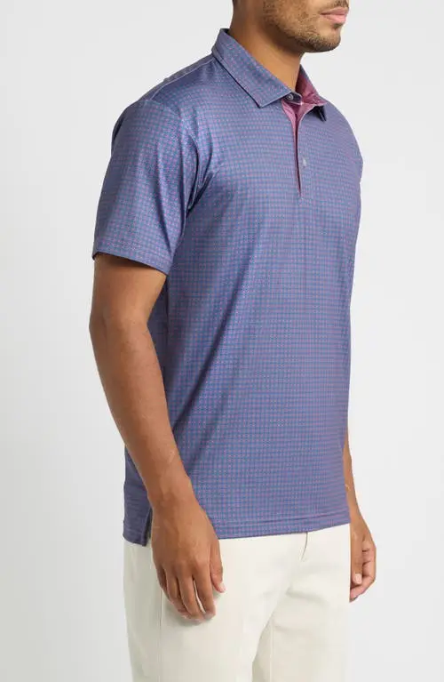 SWANNIES Gleam Performance Golf Polo - Blue Horizon