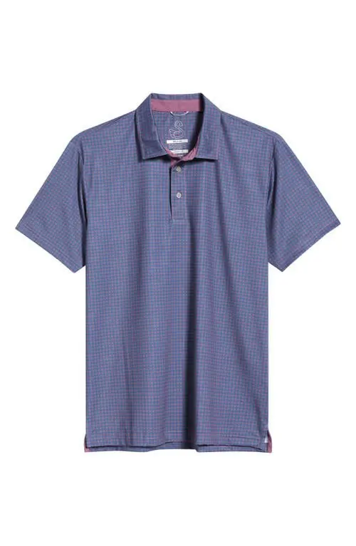 SWANNIES Gleam Performance Golf Polo - Blue Horizon