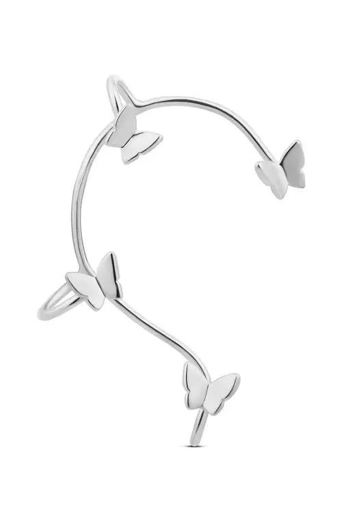 SHYMI 18k Filled Butterfly Ear Cuff - Silver