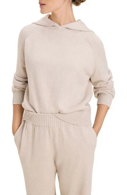 NZ BY NIC AND ZOE Cotton Sweater Hoodie - Oatmeal
