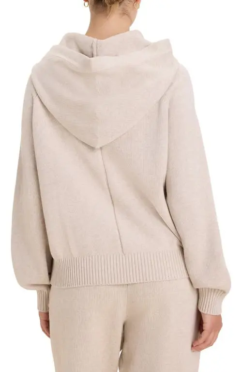 NZ BY NIC AND ZOE Cotton Sweater Hoodie - Oatmeal
