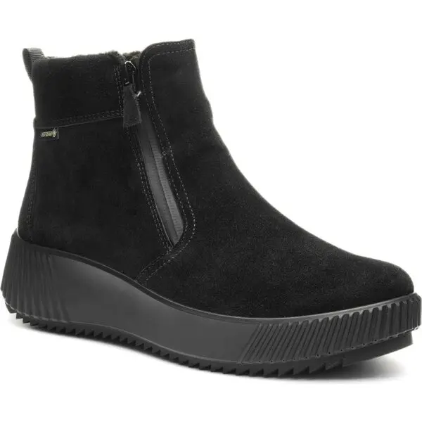 ARA Darwin Waterproof Zip Up Bootie - Black