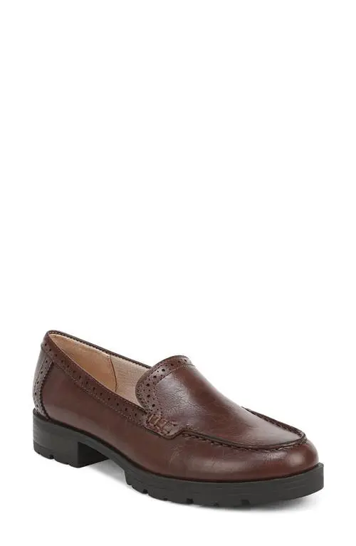 LIFESTRIDE London 4 Faux Leather Loafer - Chestnut Brown