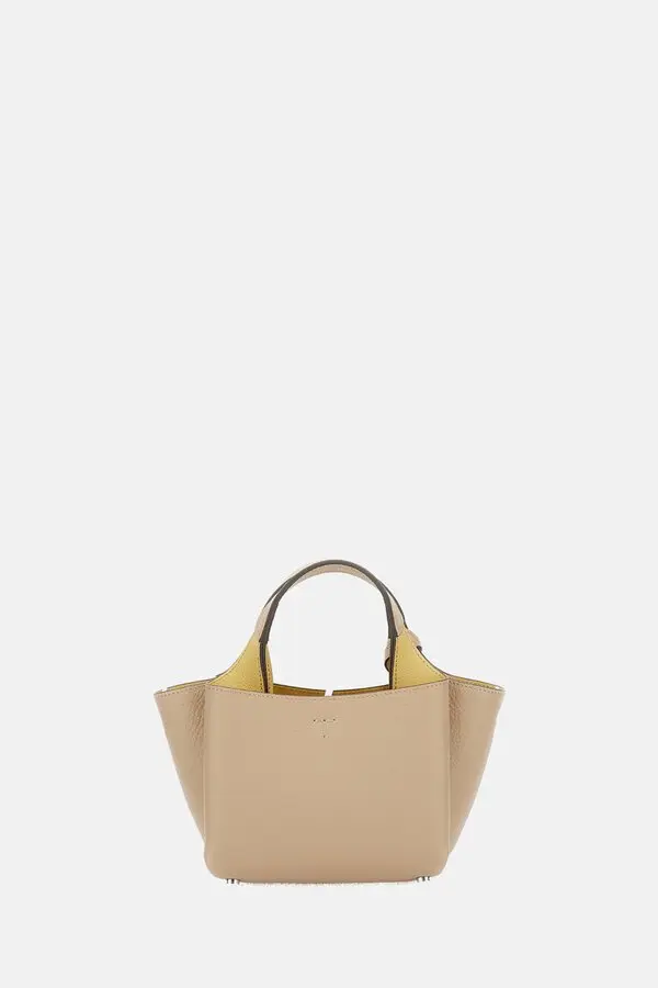 TOD'S Mini Leather Bag - Beige