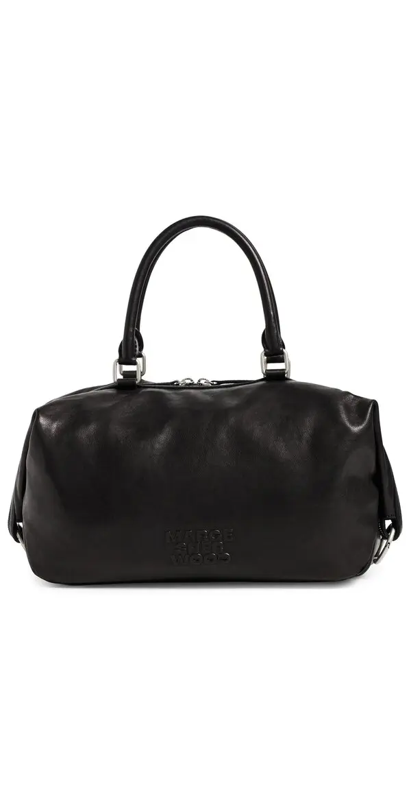MARGESHERWOOD Dumpling Tote - Black Washed Nappa