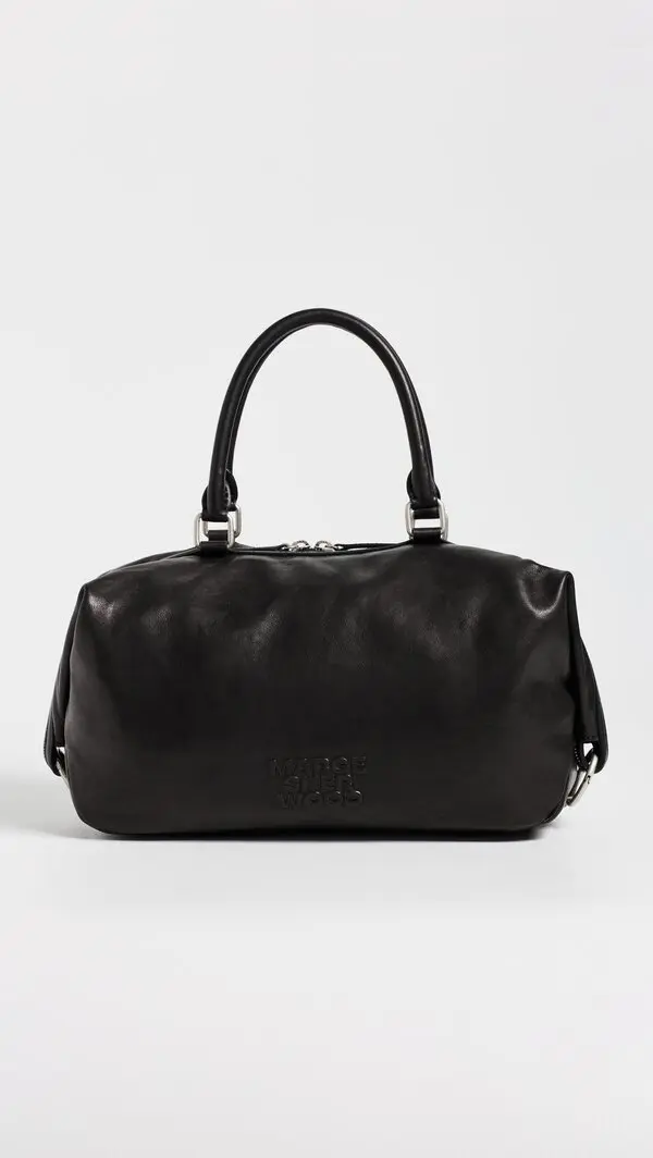 MARGESHERWOOD Dumpling Tote - Black Washed Nappa