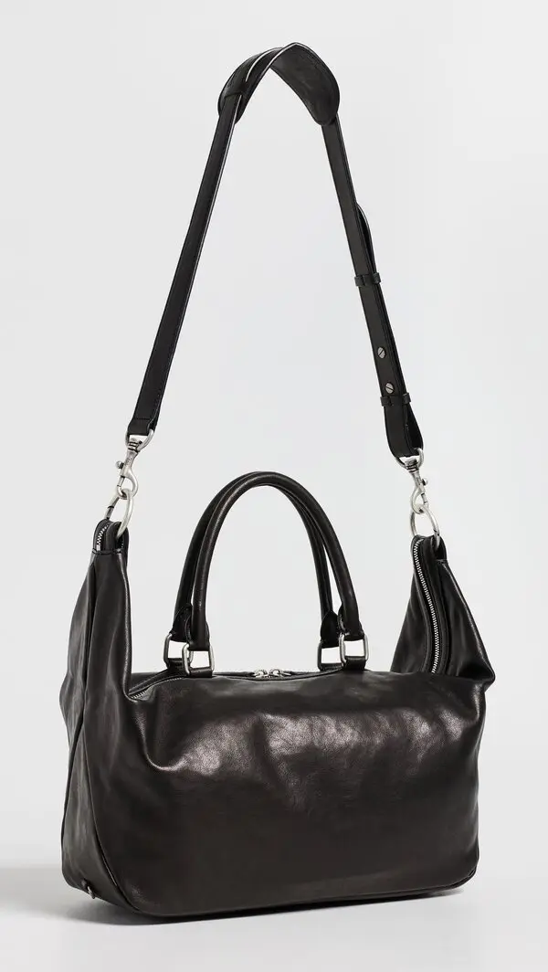MARGESHERWOOD Dumpling Tote - Black Washed Nappa