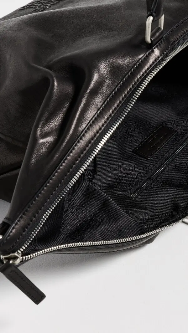 MARGESHERWOOD Dumpling Tote - Black Washed Nappa