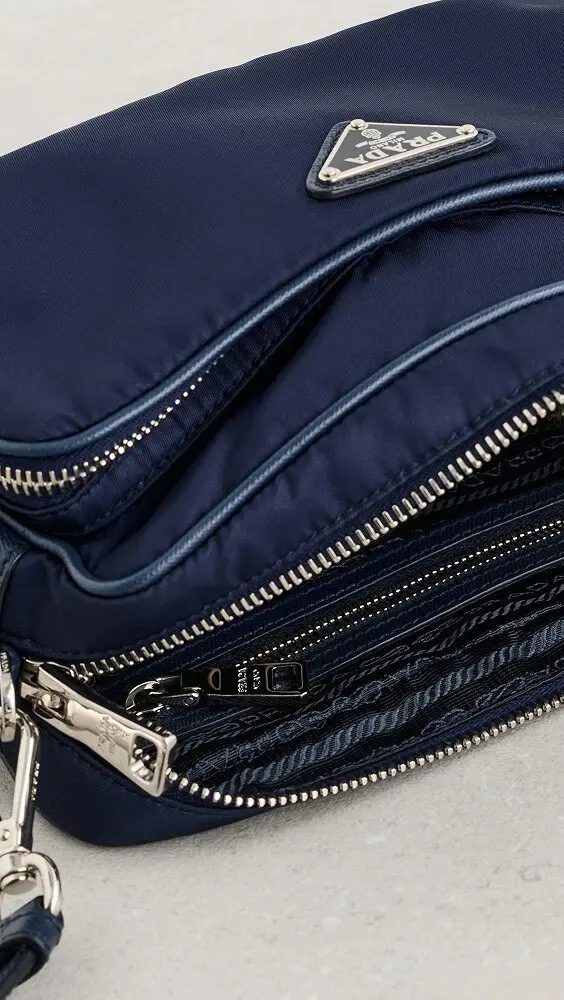 Shopbop Prada Double Pocket Tessuto Crossbody Bag