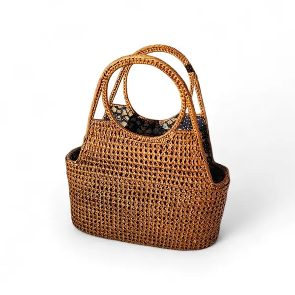 OHSUN Neutrals / Aiko Rattan Bucket Chestnut