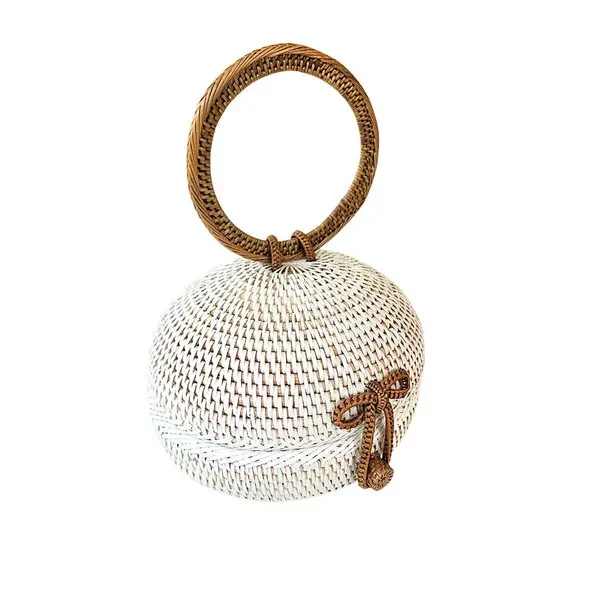 OHSUN Neutrals / Bounty Rattan Ball Bag