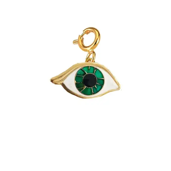 NOWART JEWELRY Evil Eye Charm Pendant - Green