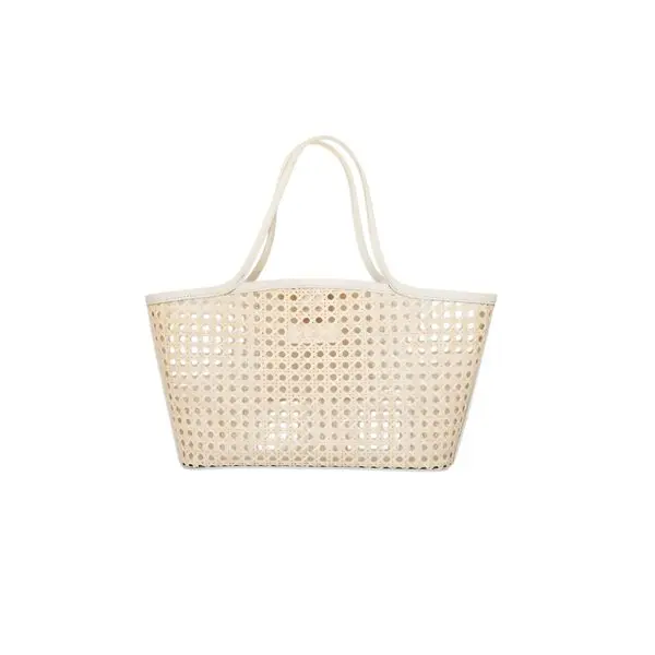 OHSUN Neutrals / Alex Rattan & Leather Bucket Bone