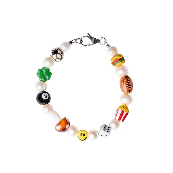 WHYAT White / Black / Red Sunday Bracelet