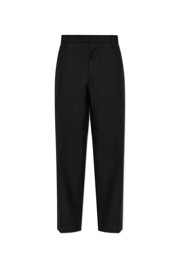 JIL SANDER Wool Canvas Tailored Pants