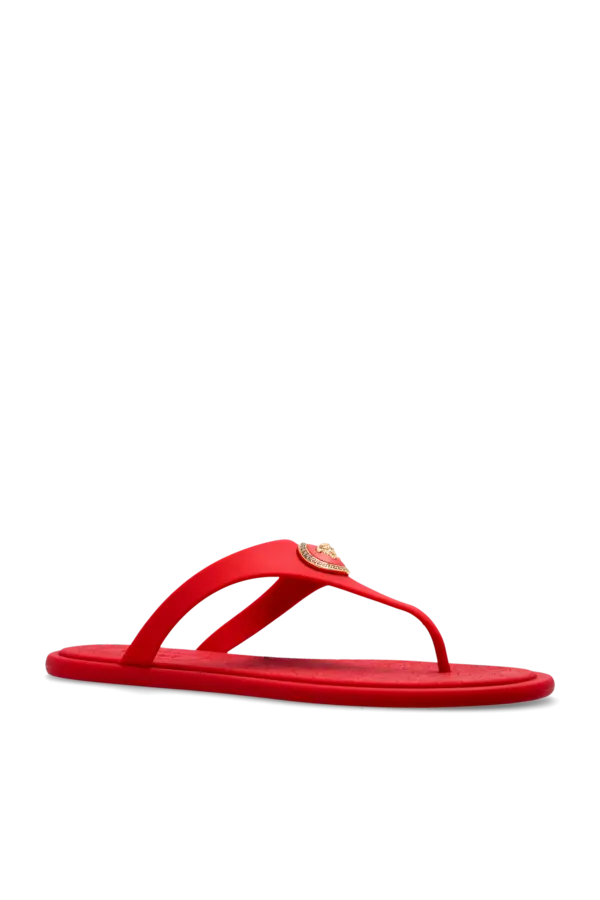Versace Rubber Flip-flops With Medusa Head