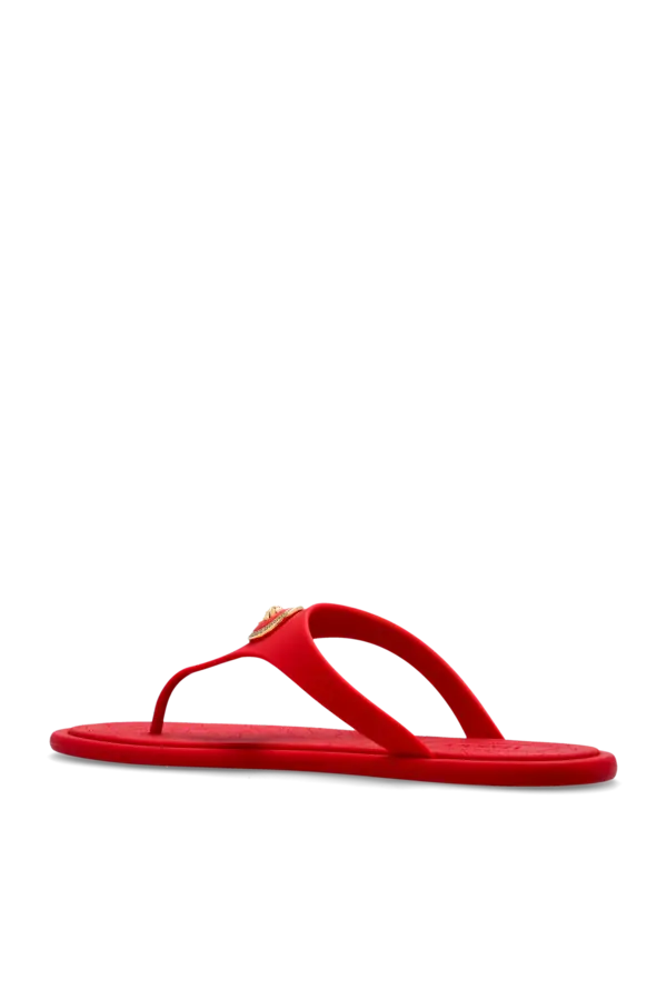 Versace Rubber Flip-flops With Medusa Head