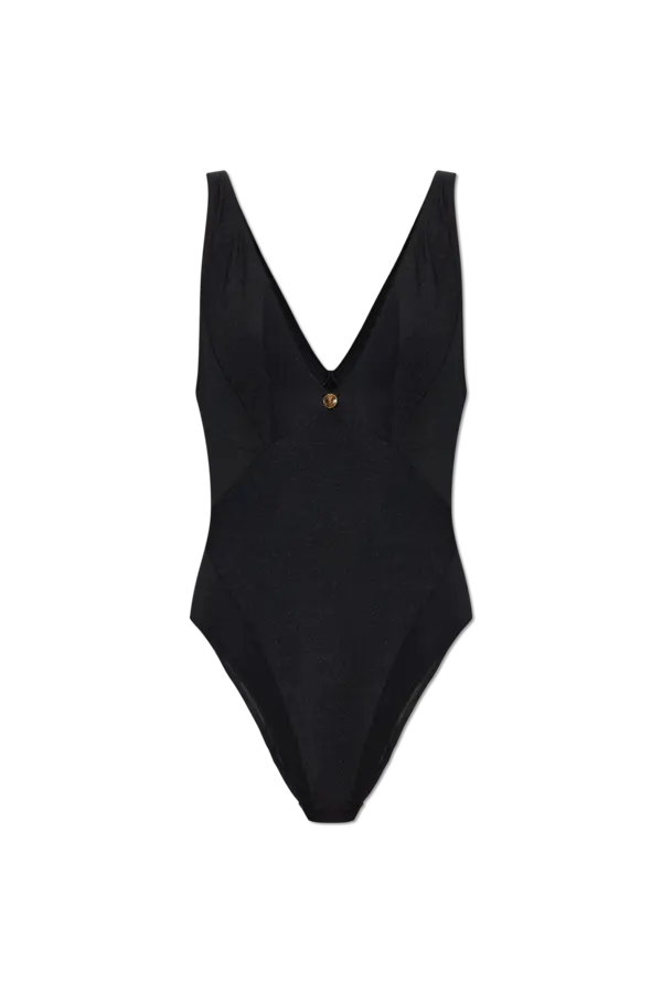 Versace Logo V-neck Body - Black