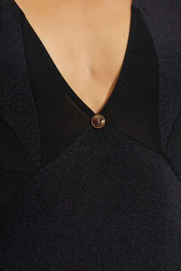 Versace Logo V-neck Body