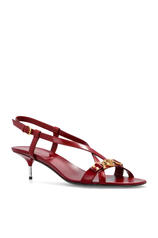Versace Leather Heeled Sandals