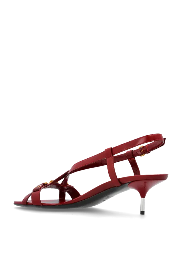 Versace Leather Heeled Sandals