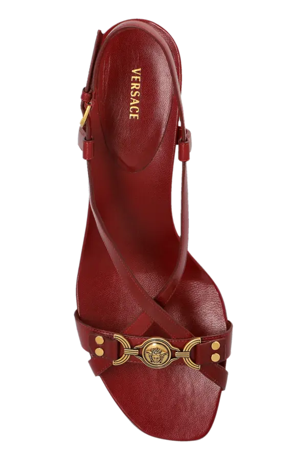 Versace Leather Heeled Sandals