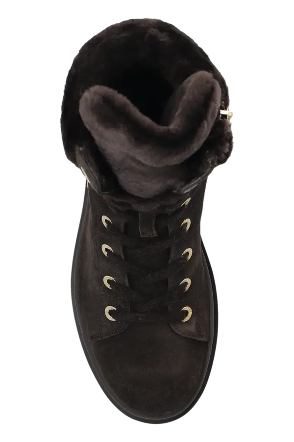 Bogner St. Moritz' Suede Lace-up Ankle Boots With Fur Lining