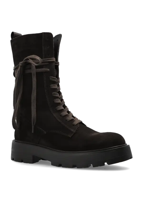 Bogner Suede Lace-up Combat Boots